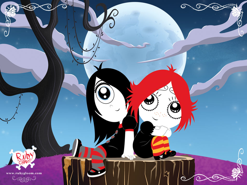 고딕 애니메이션 루비글룸 Ruby Gloom 애니메이션 갤러리