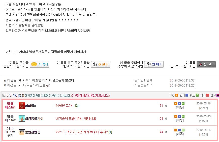 여친이 오빠랑 근친인 썰 .SSUL | (백업)유머 게시판(2018-2020)