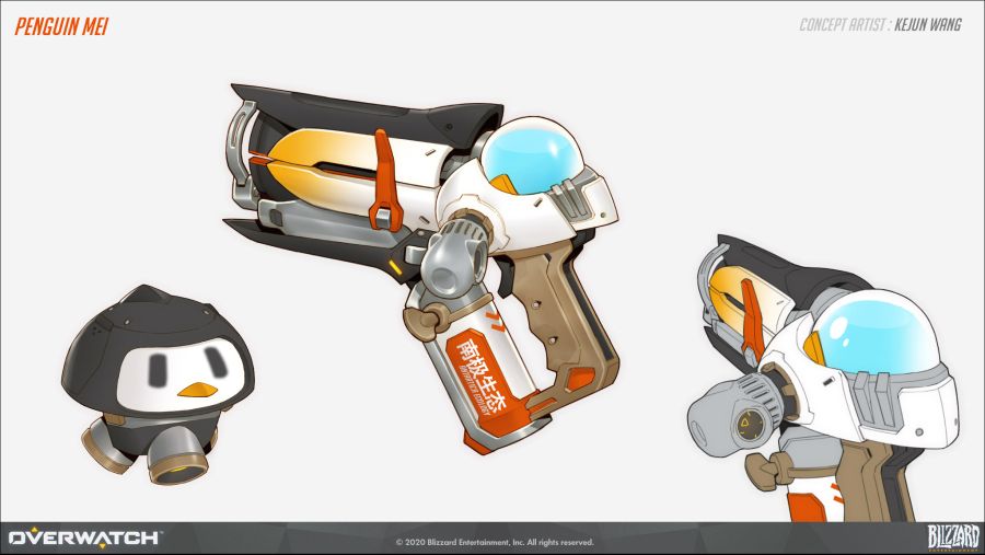 [오버워치] 오버워치 '펭귄' 메이 스킨 컨셉 아트 공개 | PC 게임 정보