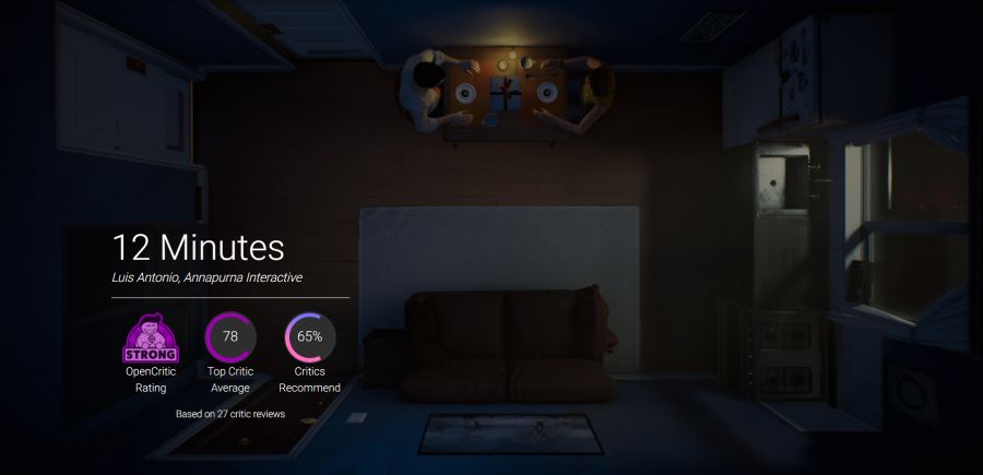 12분(Twelve Minutes) 오픈크리틱 등재 및 주요 웹진 리뷰 점수 | PC 게임 정보
