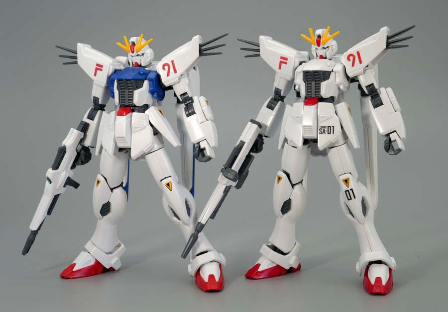 HGUC 1/144 건담 F91 바이탈 1호기 & 2호기 세트 해외 리뷰 | 취미 정보