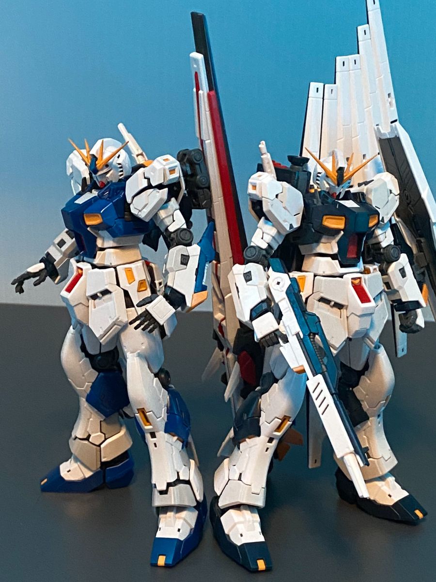 RG RX-93ff 뉴 건담 가조립 + 핀 판넬 조합 사진 | 프라모델 정보