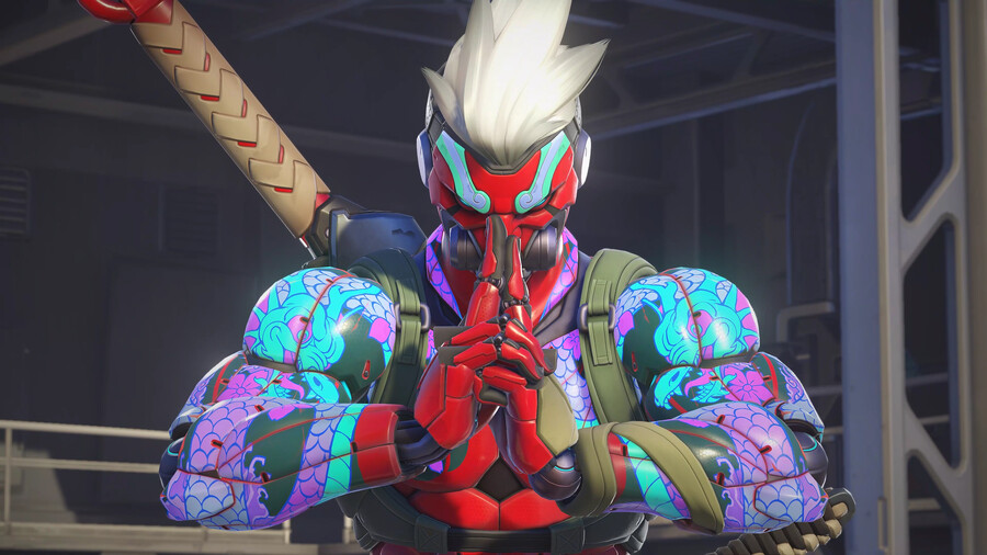 [ 4K UHD ] 오버워치2 신화 겐지 사이버 악마 스킨 리뷰 무과금 80레벨 | 게임 스샷 게시판