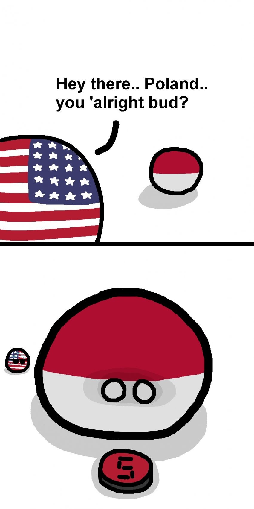 폴란드볼) 미사일이 자국 영토로 떨어진 폴란드 | 유머 게시판