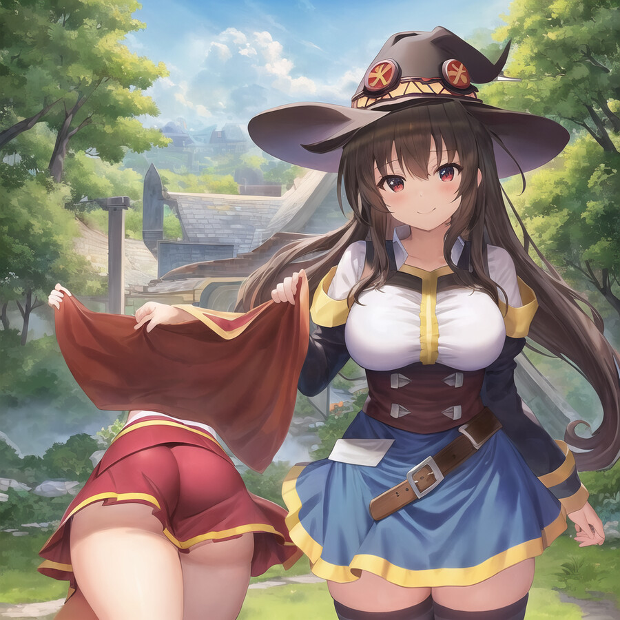 아쿠아와 메구밍 | AI 이미지 메이커 Beta | RULIWEB