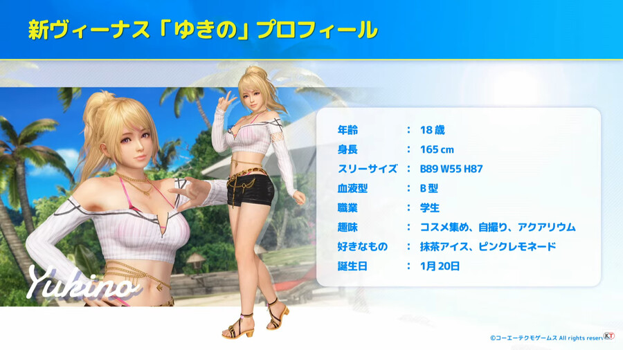 DOAXVV) [DMM] 신규 캐릭터 유키노 PV | PC 게임 정보