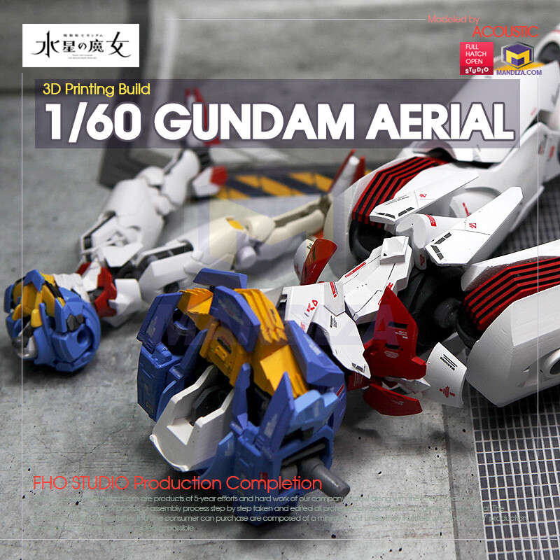 1/60] GUNDAM Aerial 3D Printing Build 바디#02 | 프라모델 캐릭터모형 갤러리