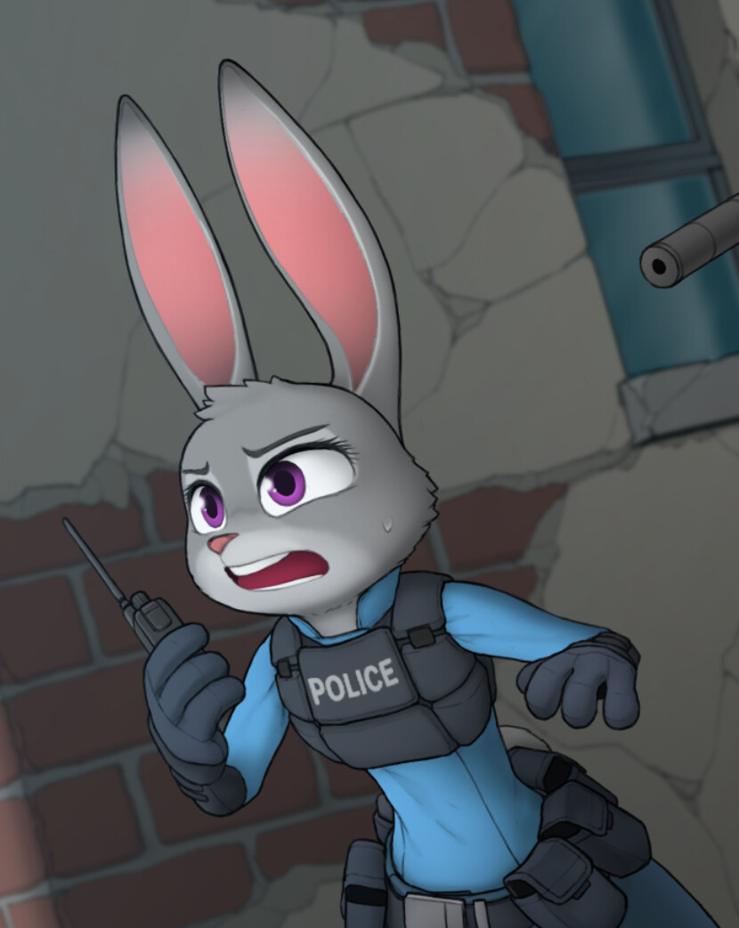 주토피아 주디 홉스 팬아트. | 자작 그림 게시판