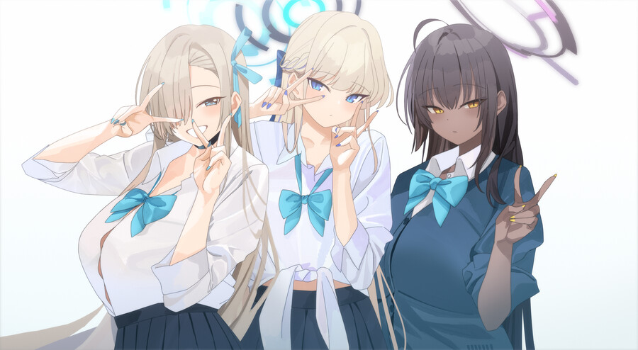 블루아카) 교복 아스나 카린 실장기원 | 유머 게시판