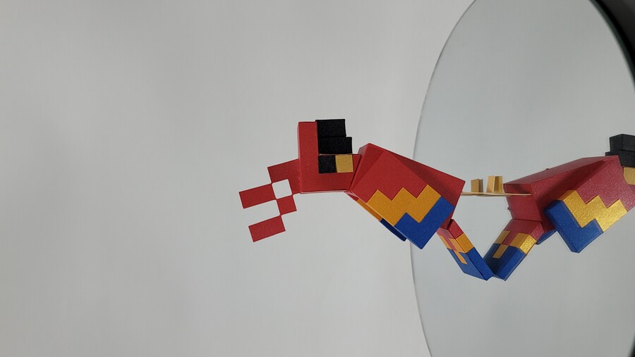 Papercraft minecraft parrot 페이퍼크래프트