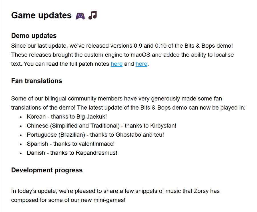 Bits Bops Demo 한국어 지원 시작