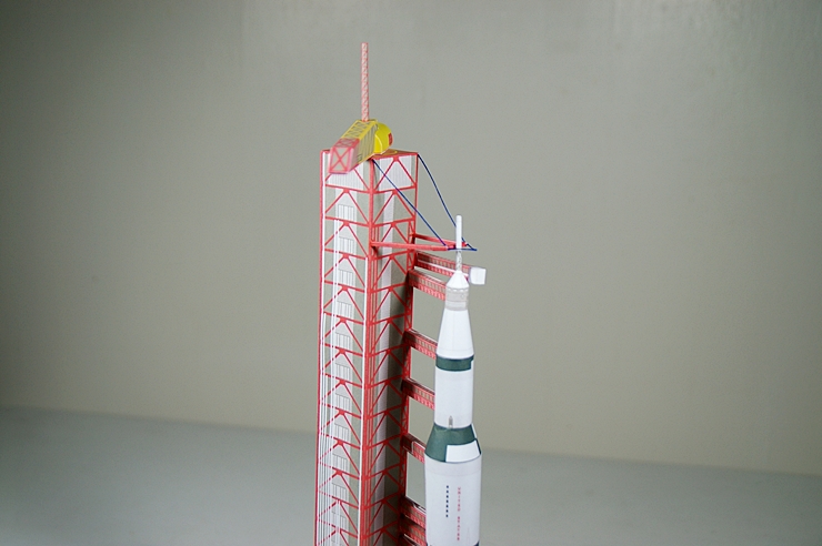 아폴로우주선 새턴V2로켓 발사대