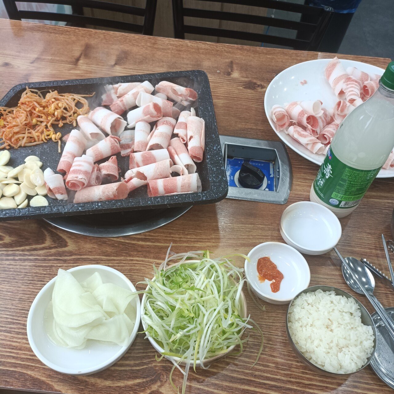 100g 5000원 대패 삼겹