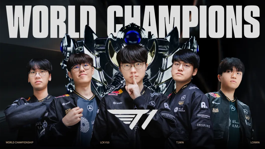 T1의 2025 월드 챔피언십 우승을 축하합니다