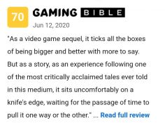 라스트 오브 어스 파트 2 GAMING BIBLE 리뷰 | 플레이스테이션 정보