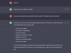 Chat GPT는 노래 추천도 해주는군 ㅎㅎ | 정치유머 게시판