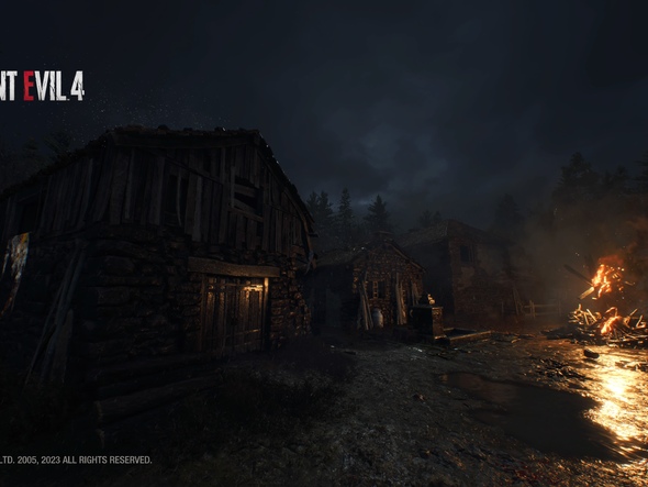 마을광장에서 애쉴리가 열어주는 헛간?보면 | 바이오 하자드 RE:4