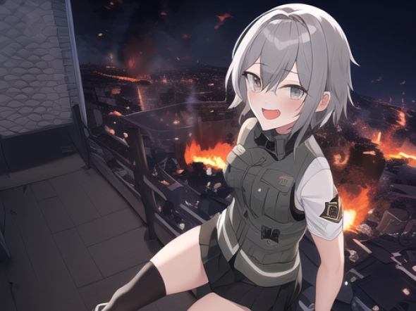 인간은 인형 따위에게 지지 않는다 | AI 창작그림 게시판 | RULIWEB