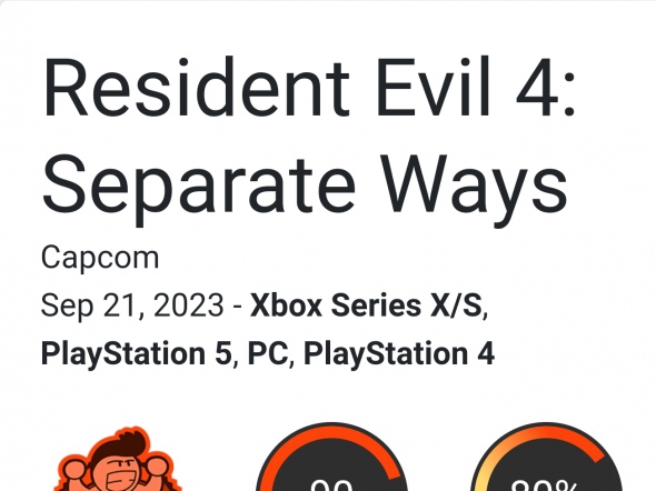 바이오하자드4 에이다 dlc 오픈크리틱 리뷰점수