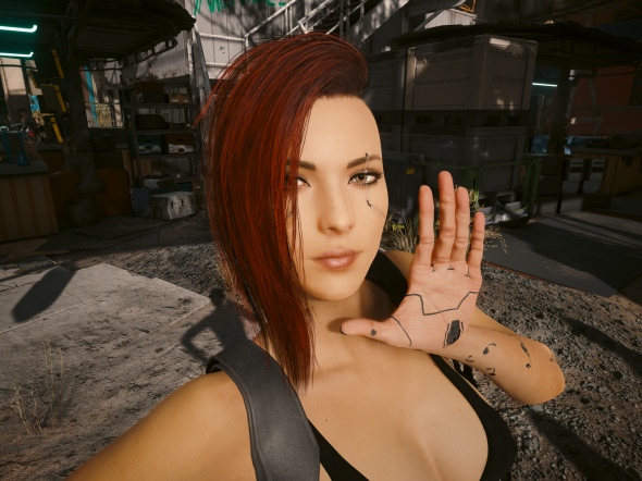 섹시한 V 포즈 | 사이버펑크 2077