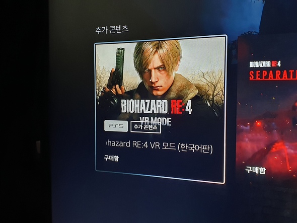 Vr | 바이오 하자드 RE:4