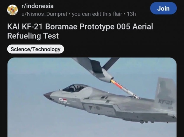 KF21 인도네시아 반응