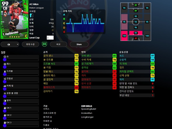 수비수 속도 순발력 시대 | e풋볼 2024 | RULIWEB