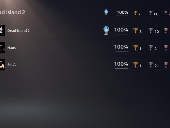 dlc까지 트로피 완료... | 데드 아일랜드 | RULIWEB