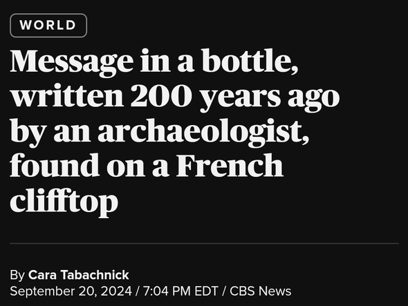 200년 전 고고학자의 메시지가 발견됨 | 유머 게시판 | RULIWEB