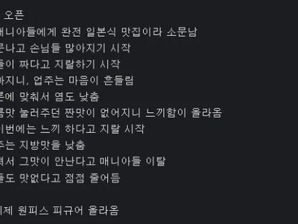 일식 라멘집이 망하는 과정txt