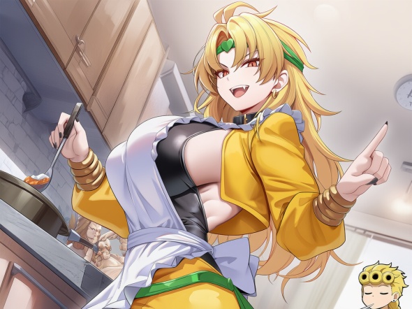 AI 죠죠 5부 주인공 죠르노의 엄마는 의외로 가정적이다